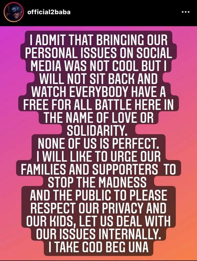 Tuface and Annie Idibia: I no go siddon dey look make una dey chook ...