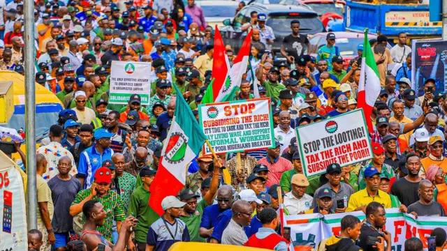 NLC strike update: Protesters break gate enta National Assembly- How ...