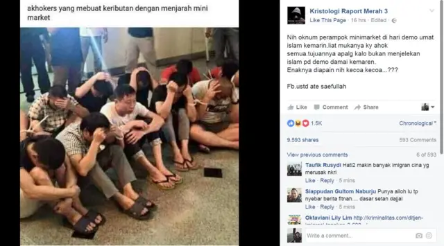 Antara fakta dan berita palsu soal demo 4 November, Ahok, Kompas TV, dan lainnya - BBC News ...