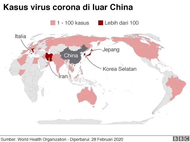 Virus corona baru: Seperti apa penyebaran wabah Covid-19 sejauh ini - BBC News Indonesia