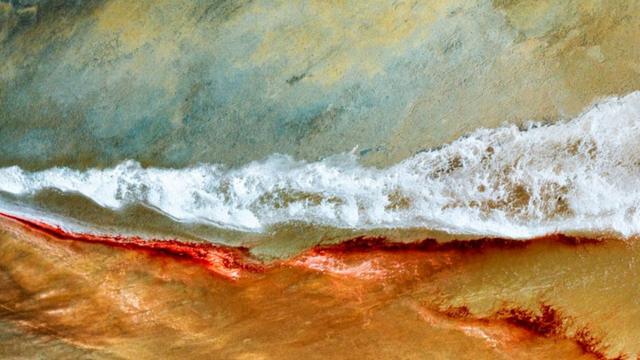 Sensacionales imágenes aéreas del alucinante lago Eyre de Australia ...