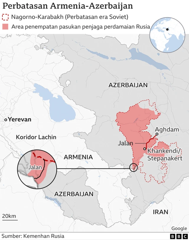 Nagorno-Karabakh: Azerbaijan klaim kedaulatan setelah 24 jam operasi militer - BBC News Indonesia