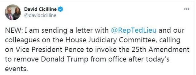 25th Amendment of the US constitution: Wetin di law be and e fit remove ...