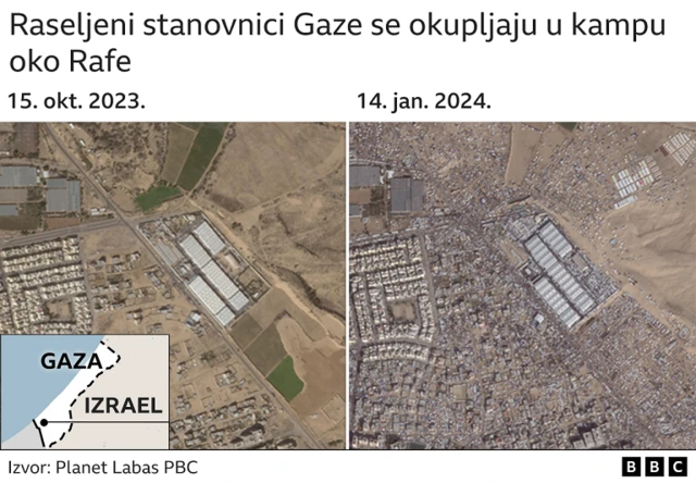 Izrael i Palestinci: Rafa, palestinsko utočište pod pretnjom kopnene ...