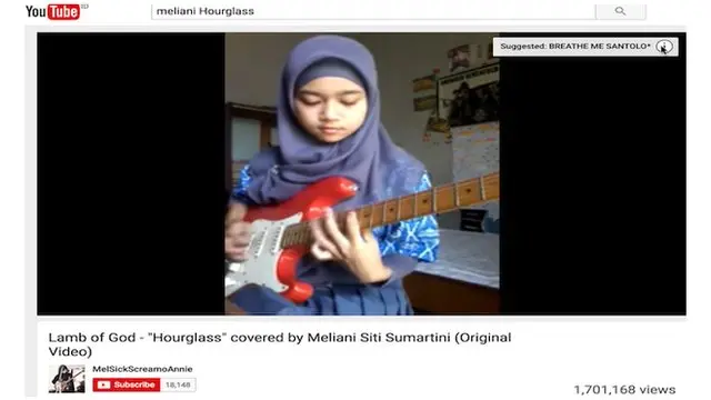 Meliani, melawan bully dengan jilbab dan musik metal - BBC News Indonesia
