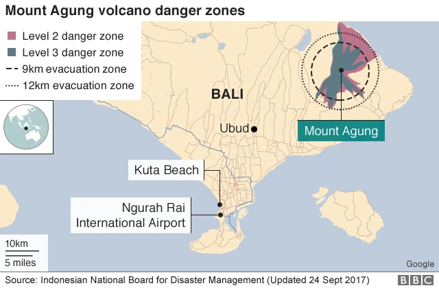 volcano evacuation zone