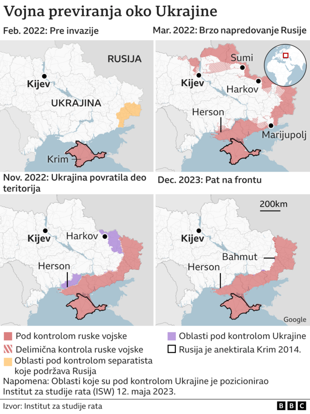 Rusija i Ukrajina: Odgovori na pet ključnih pitanja posle dve godine ...