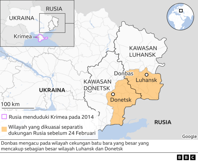Perang Ukraina: Mengapa Donbas kini jadi target minimum invasi Rusia ... Perang Ukraina: Mengapa Donbas kini jadi target minimum invasi Rusia ...