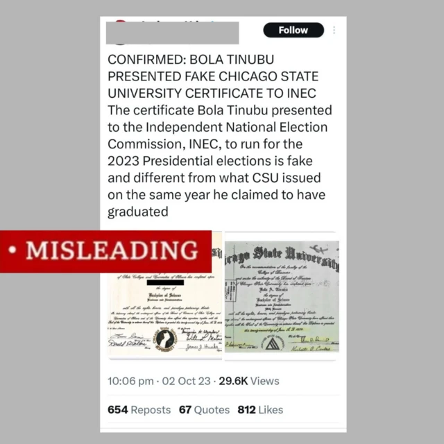 Bola Tinubu, Chicago state university: No evidence say Nigeria president forge college record ...