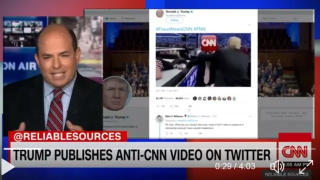 Donald Trump'tan 'CNN'i dövme' videosu paylaşımı - BBC News Türkçe