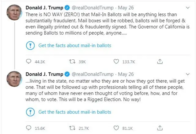 Twitter y Trump: por qué Facebook mantiene el mensaje de Donald Trump ...