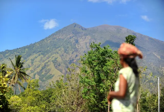 Status Gunung Agung diturunkan, sebagian pengungsi dapat dipulangkan - BBC News Indonesia