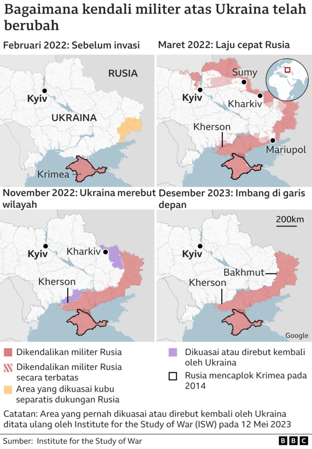 Perang Ukraina: Siapa pemenang perang yang sudah berjalan dua tahun dan ...