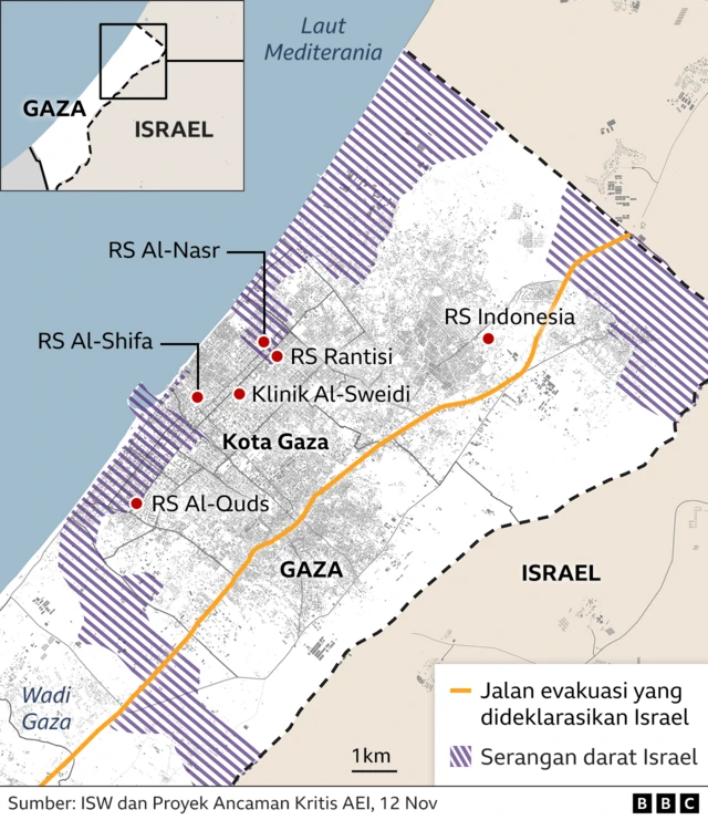Palestina: Nasib sejumlah rumah sakit di Gaza yang lumpuh akibat perang ...