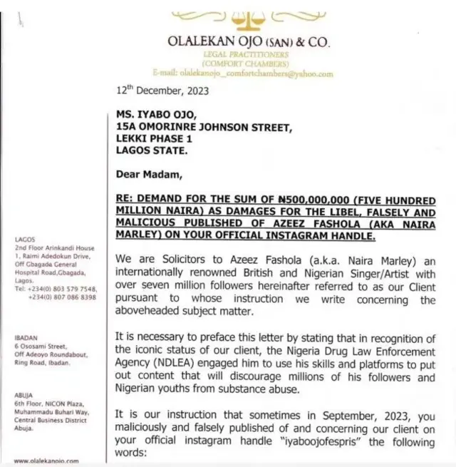 Mohbad: Naira Marley fẹ́ pe Iyabo Ojo, ìwé ìròyìn Punch àti àwọn mìí l'ẹ́jọ́ - BBC News Yorùbá