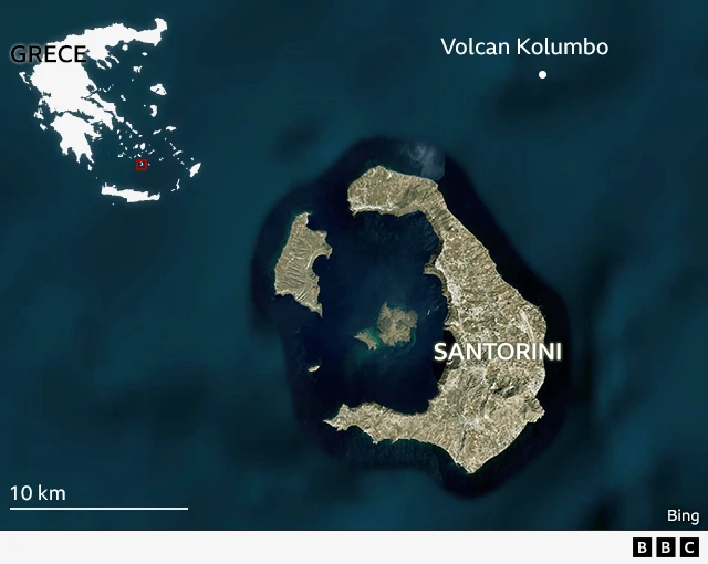 Santorin : le monstre volcanique qui se cache sous une destination de ...