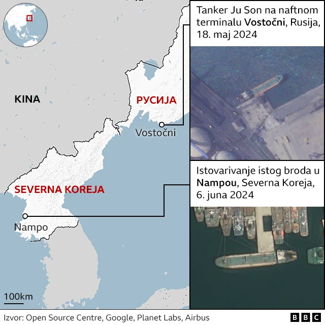 Kršenje sankcija UN: Rusija dala Severnoj Koreji milion barela nafte u zamenu za oružje i ...