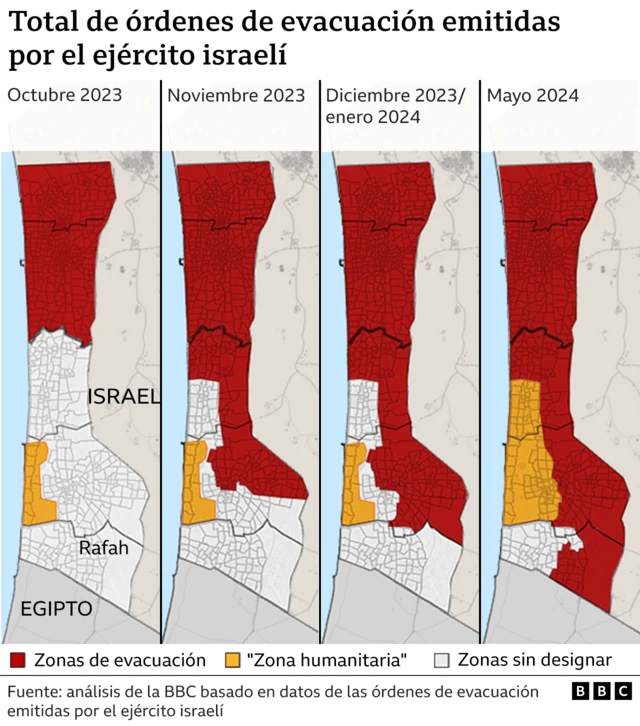 Israel - Hamás | “Es la octava vez que tenemos que desplazarnos”: el ...