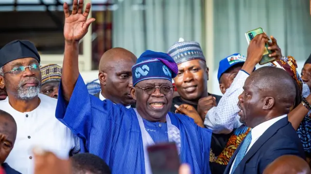Bola Ahmed Tinubu: Nigeria president elect Tinubu tok as e return to Nigeria - BBC News Pidgin