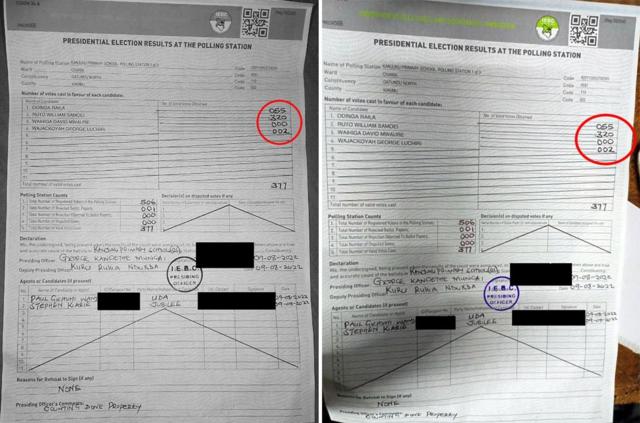 Kenya election 2022: Results sheets dey altered as Odinga claim? - BBC ...
