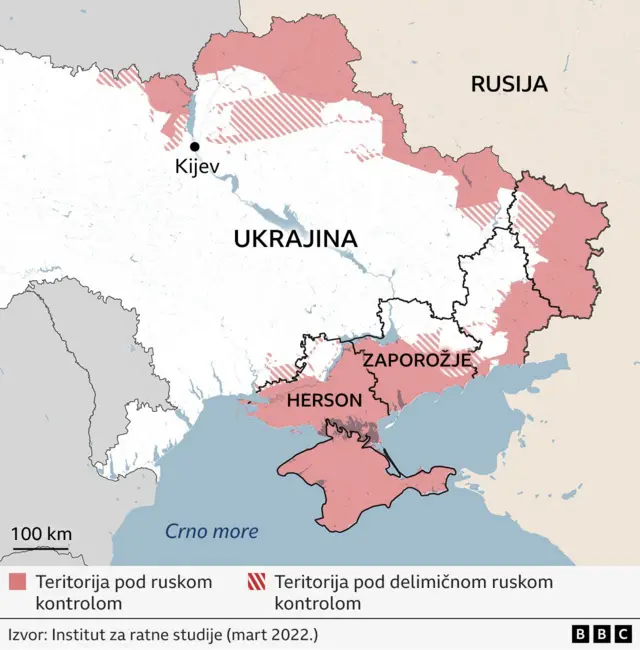Sastanak Trampa i Putina: Teritorija ratom razorene Ukrajine - u mapama - BBC News na srpskom