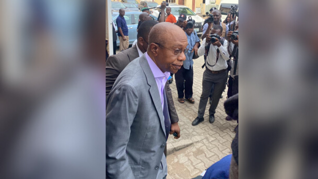 Godwin Emefiele: EFCC drag former CBN oga go dia custody afta im plead not guilty to abuse of ...