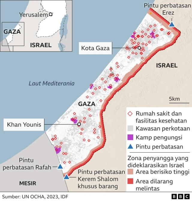 Palestina: Bermalam di ruang bawah tanah Rumah Sakit Indonesia, ‘relawan Indonesia di Gaza belum ...