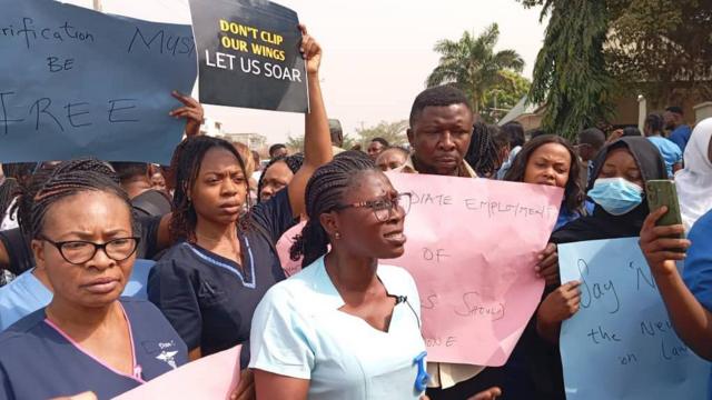 Nurses protest: NCMN nursing certificate verification push Nurses and ...