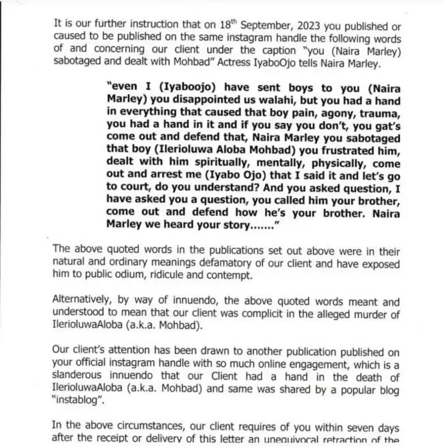 Mohbad: Naira Marley fẹ́ pe Iyabo Ojo, ìwé ìròyìn Punch àti àwọn mìí l'ẹ́jọ́ - BBC News Yorùbá