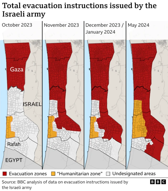 Israel-Palestina: Militer Israel jadikan tiga-perempat Gaza zona evakuasi, analisis BBC - BBC ...