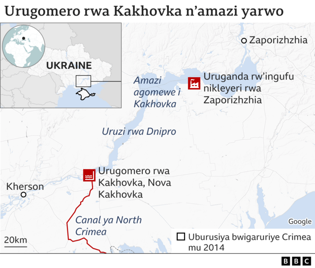 Russia na Ukraine birashinjanya gusenya urugomero runini cyane rwateje ...