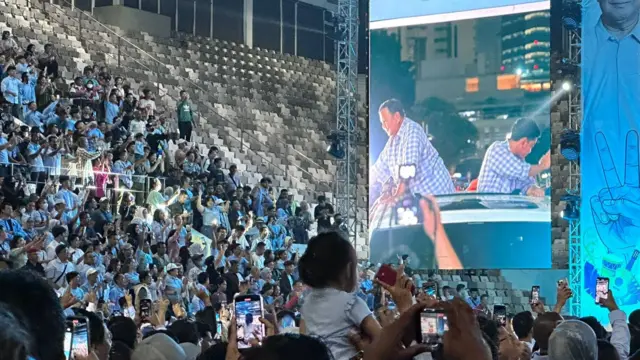 Pemilu: Pendukung Prabowo-Gibran rayakan hasil hitung cepat - BBC News Indonesia