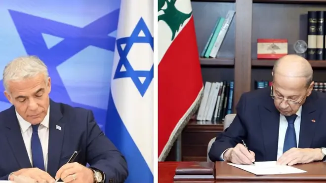 لبنان وإسرائيل اتفاق ترسيم الحدود البحرية الذي عارضه نتنياهو Bbc