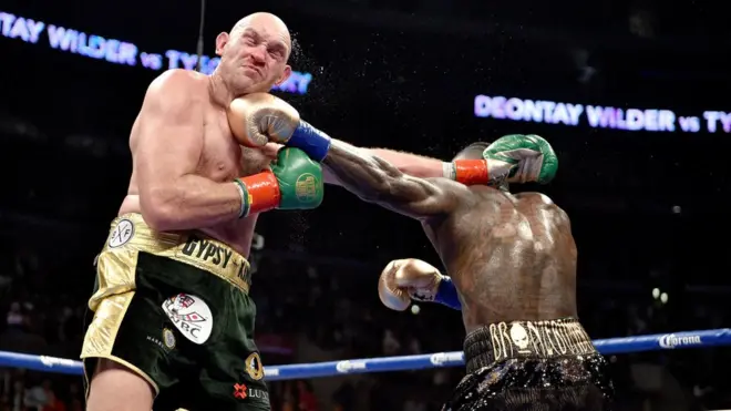 Deontay Wilder knock out Luis Ortiz to defend im WBC world title - BBC News Pidgin