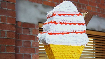 Make a cool ice cream piñata - CBBC - BBC