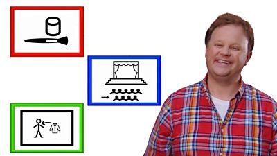 Learn Makaton signs with Justin - CBeebies - BBC