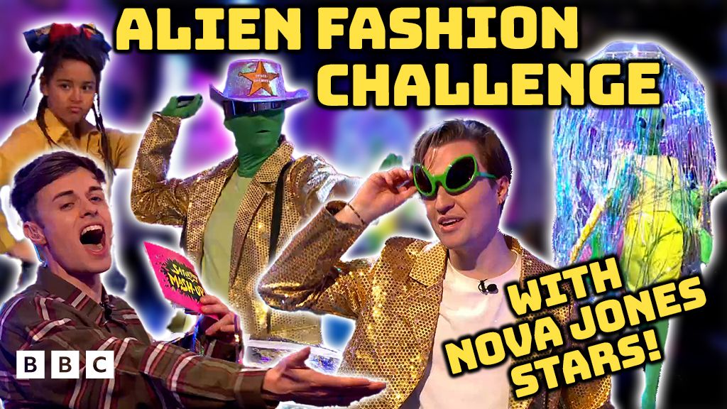 Alien intergalactic fashion style catwalk Nova Jones stars Grace ...