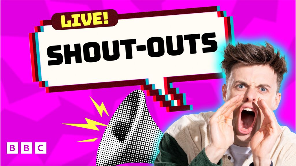Shout out shout-outs Saturday Mash-Up CBBC Joe Tasker Shereen Cutkelvin ...