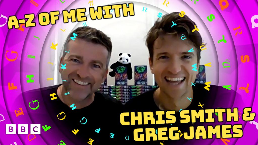 Chris Smith & Greg James are interviewed on CBBC Saturday Mash Up A-Z ...