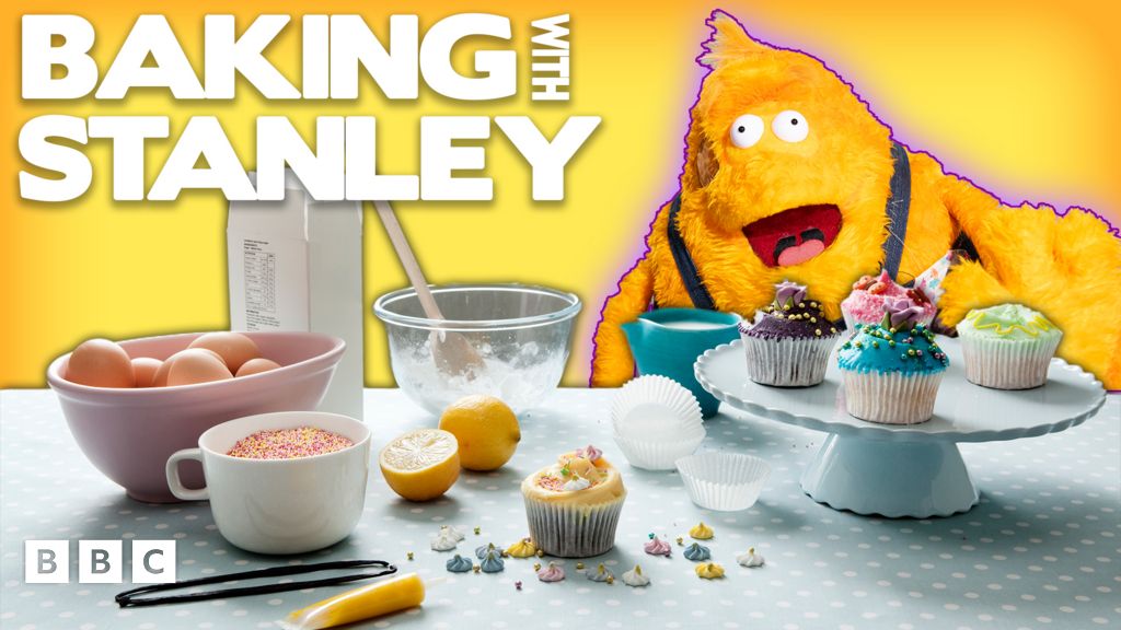CBBC QUIZ Saturday Mash-Up Help Stanley Bake a Cake baking design cake multiple choice slime ...