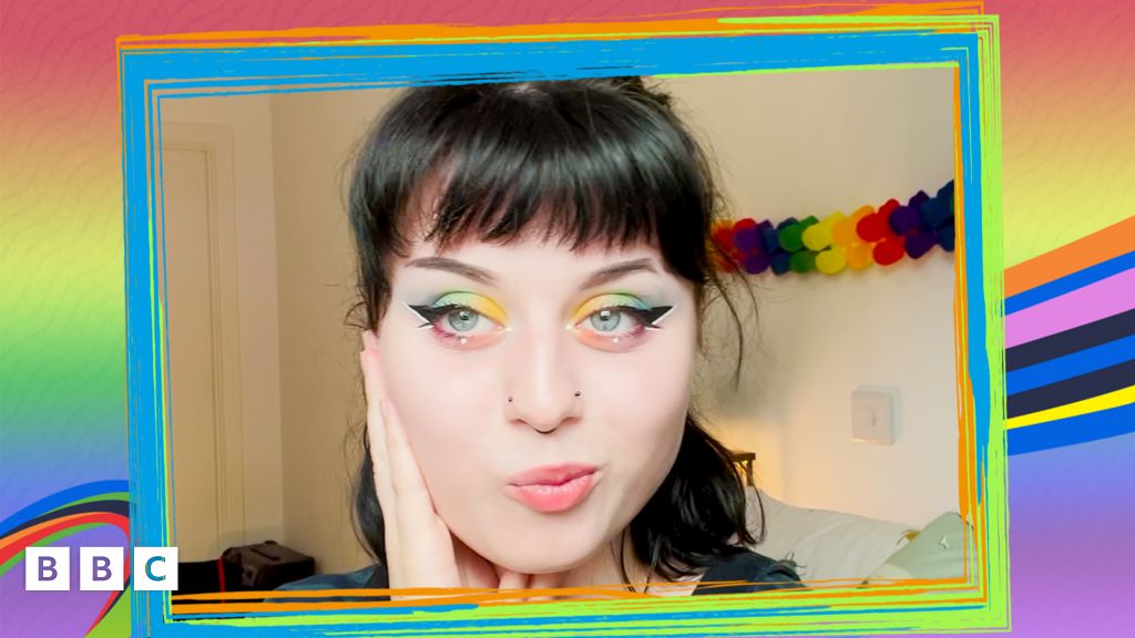 Rainbow make-up tutorial with Abby - CBBC