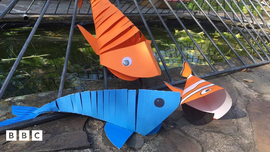 Make a moving fish decoration - CBBC