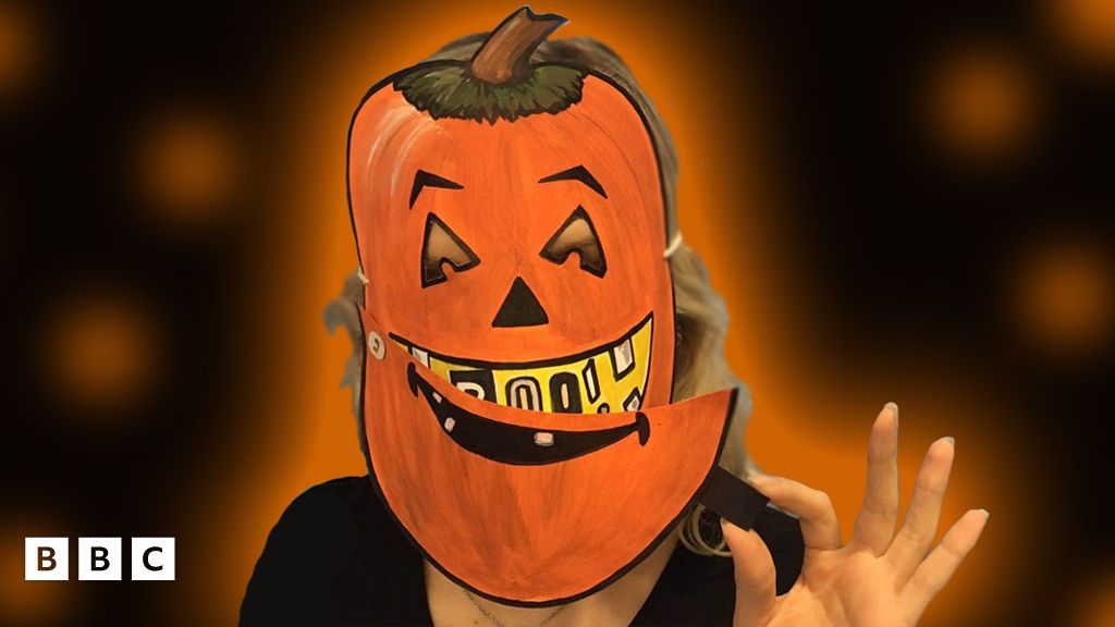 Make the perfect pumpkin mask - CBBC