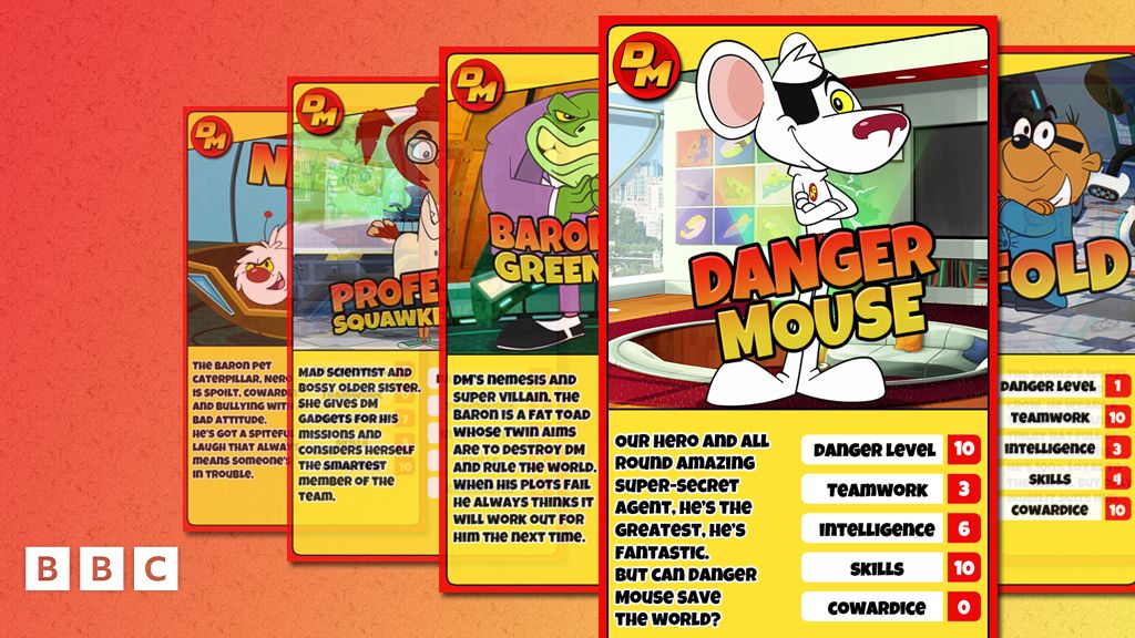 Danger Mouse Character Cards - CBBC