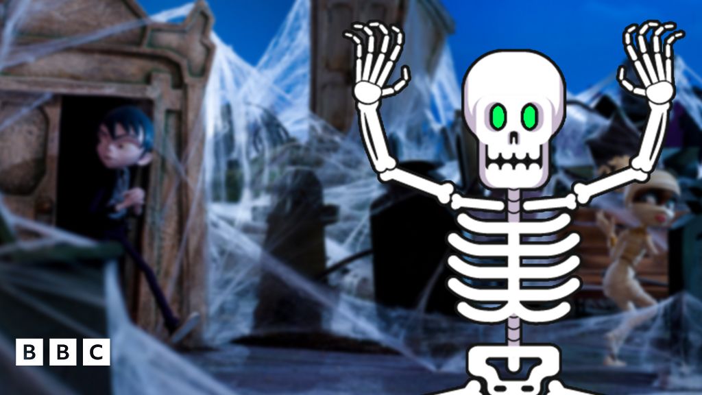 Skeleton puzzle game, find the bones - CBBC