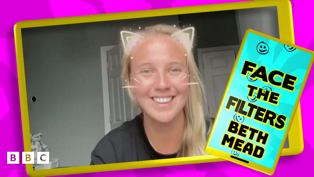 Professional footballer Beth Mead is interviewed on CBBC Saturday Mash ...