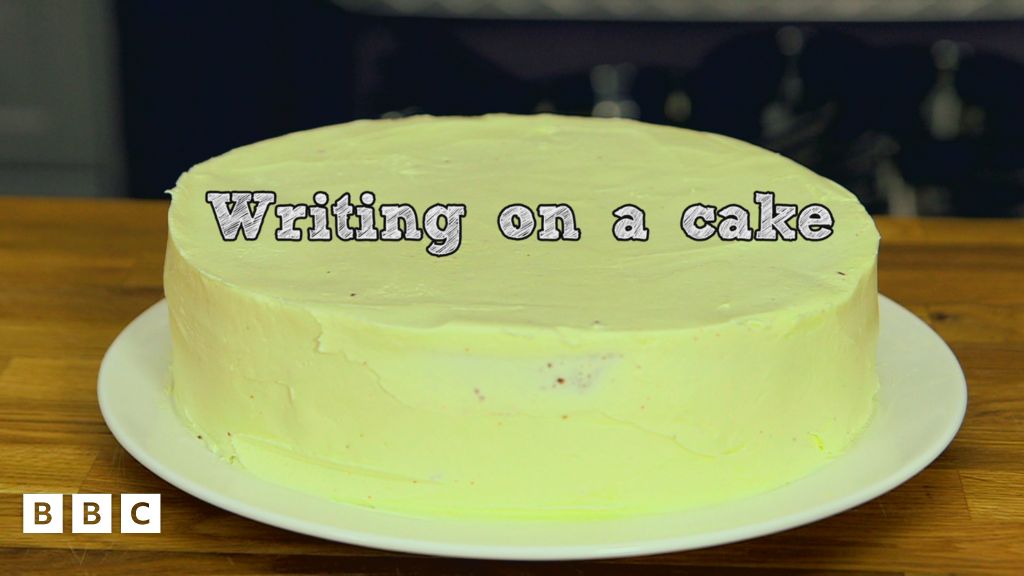 How to write on a cake - CBBC