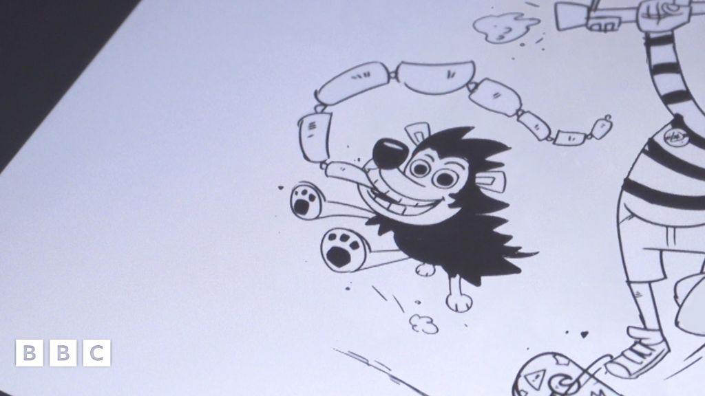How to draw Gnasher - CBBC