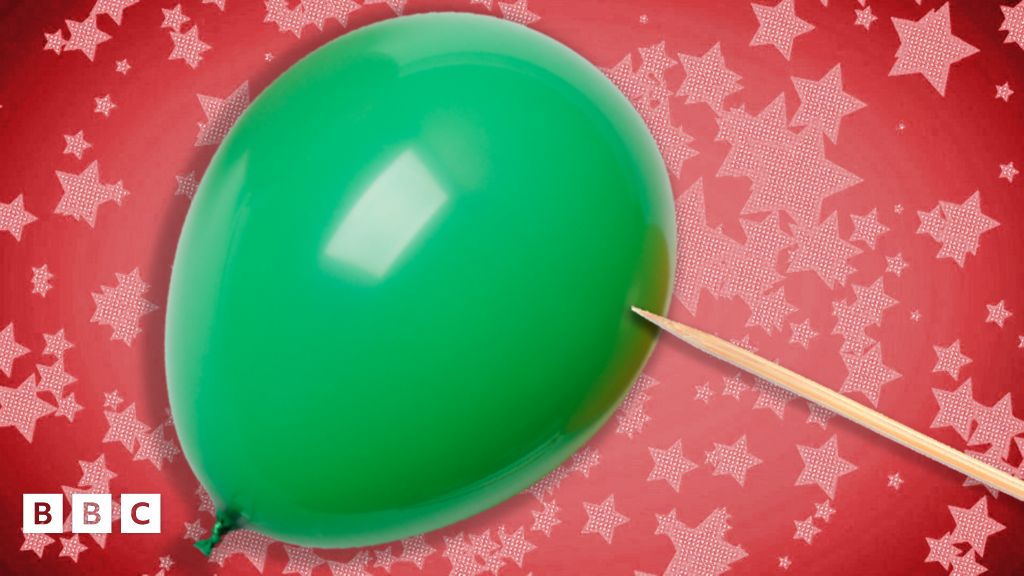 Poke a balloon without popping it - CBBC