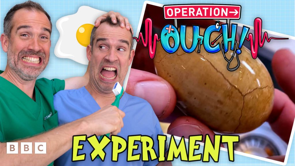 Operation Ouch! Do Try This At Home: Dr Chris and Dr Xand try the eggy ...